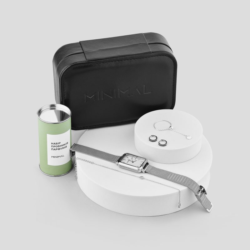 Сет Моментум купити за 4020 грн. Метал: Срібло, Родій | Minimal ...